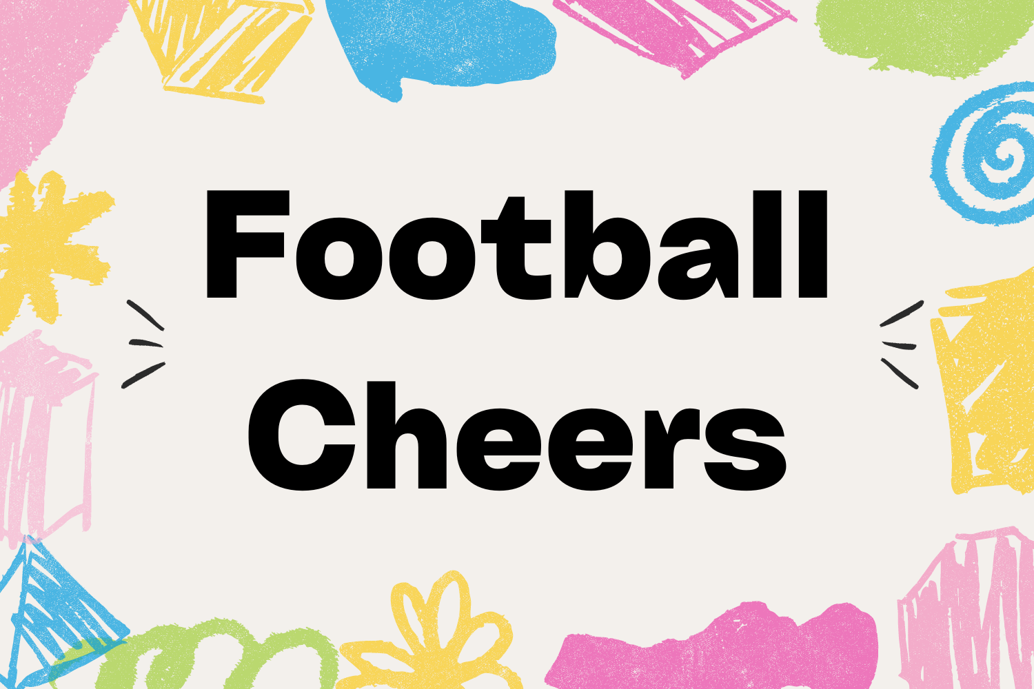 Football Cheers For Cheerleaders