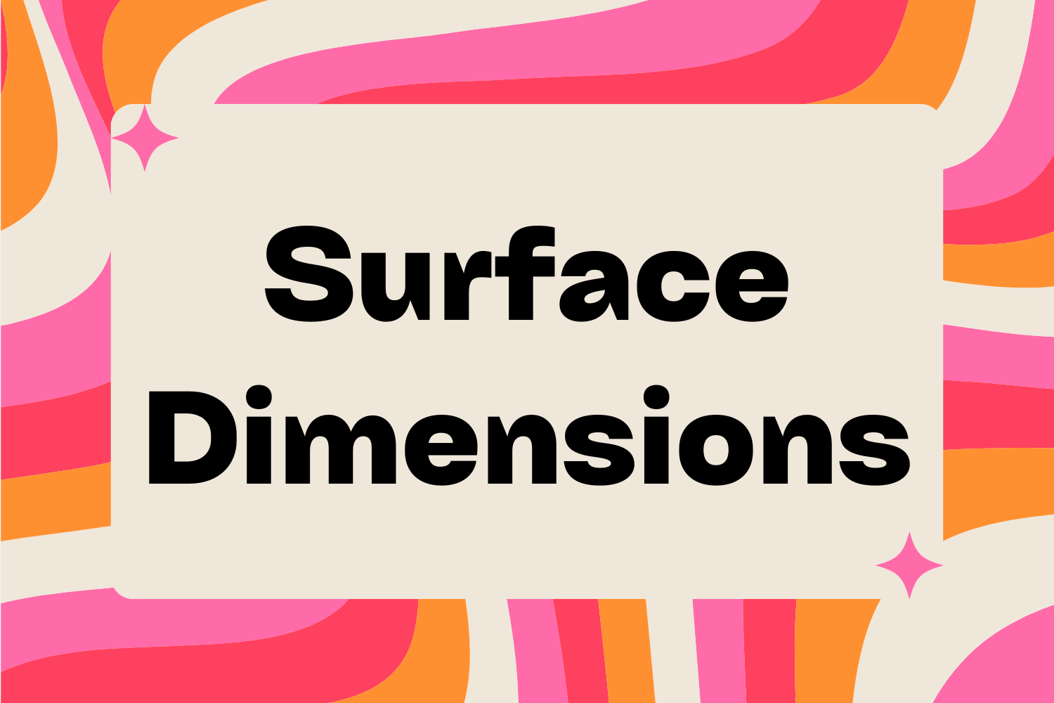 Cheerleading Surface Dimensions