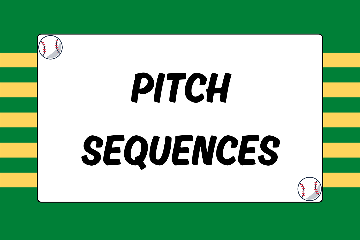 Effective Pitch Sequences For Baseball