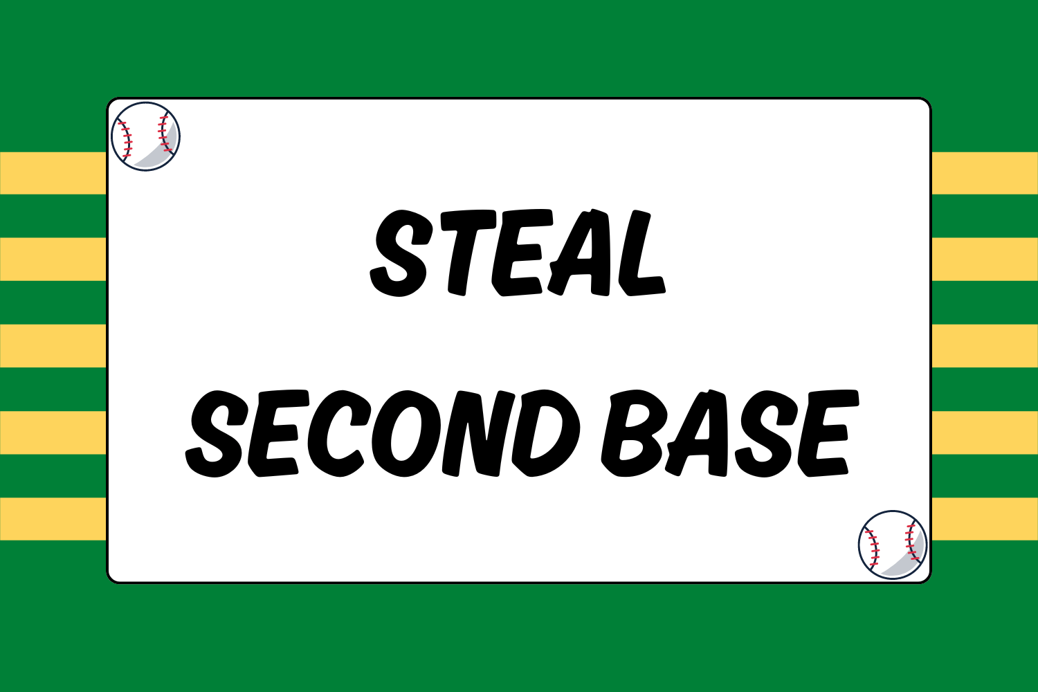 How To Steal Second Base In Baseball