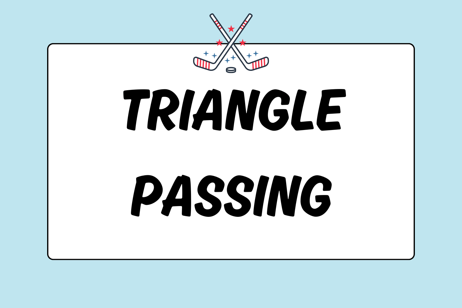 How To Use Triangle Passing In Field Hockey