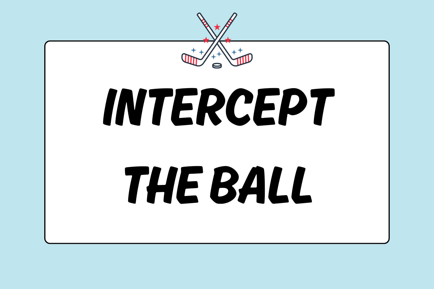 How To Intercept The Ball In Field Hockey