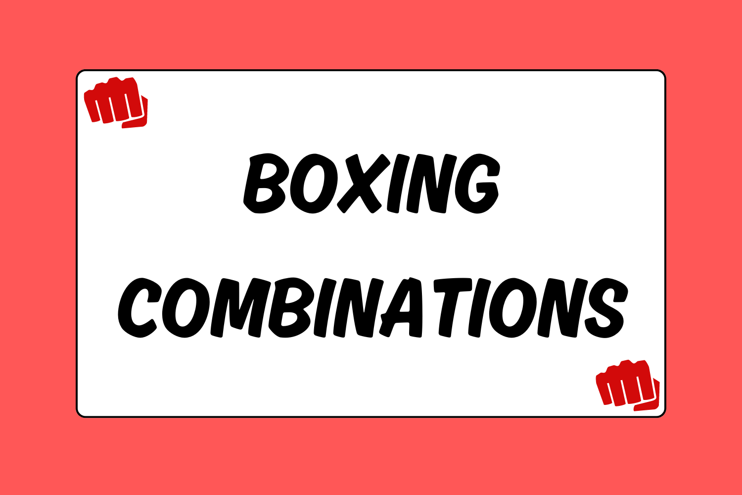Basic Boxing Combinations For MMA