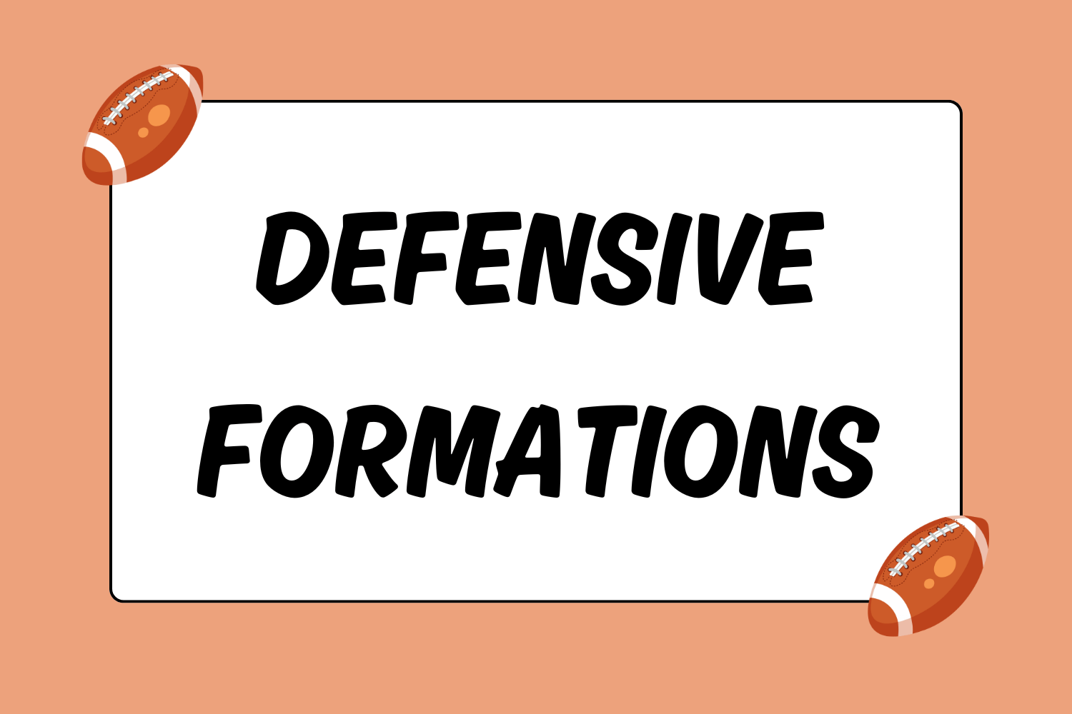 Common Offensive Football Formations