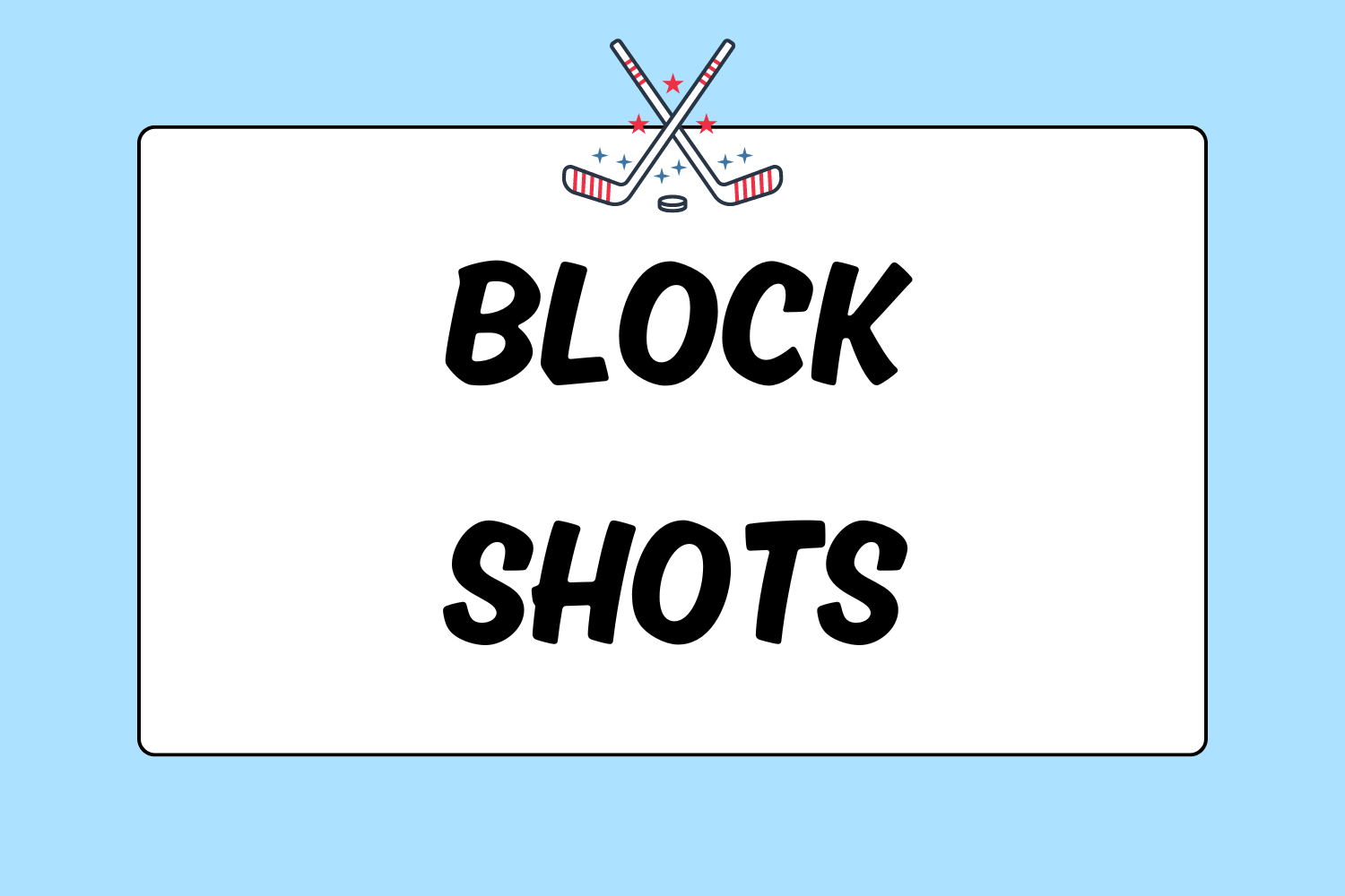 How To Block Shots In Ice Hockey