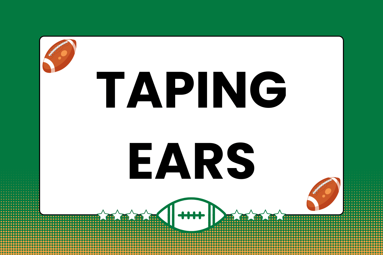 Taping Your Ears In Rugby
