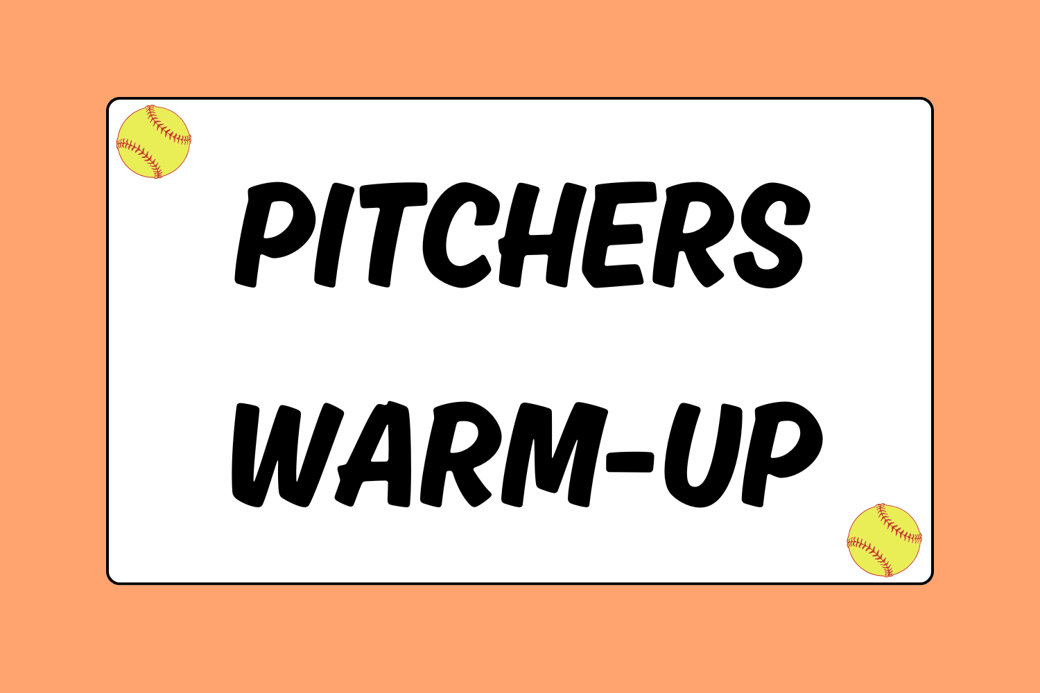 A Warm-up Routine For Softball Pitchers