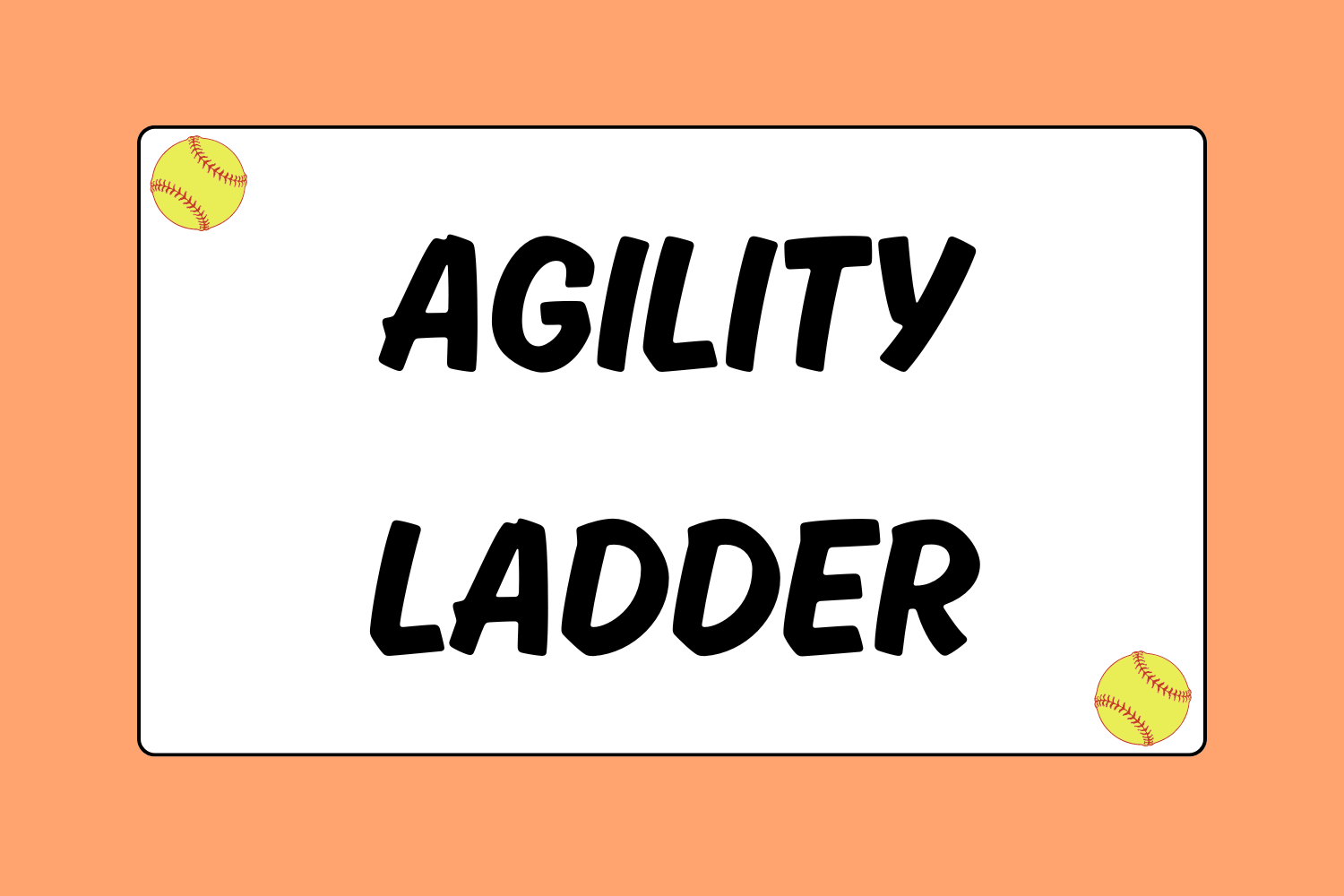 Agility Ladder Exercises For Softball