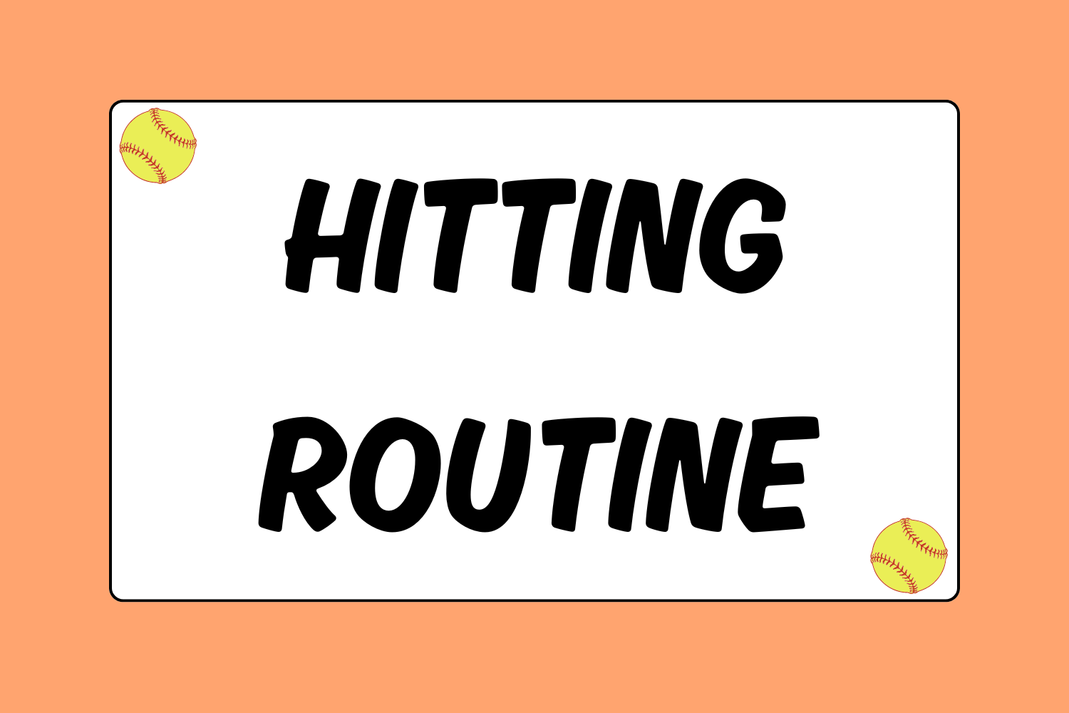 Creating A Pre-game Hitting Routine For Softball