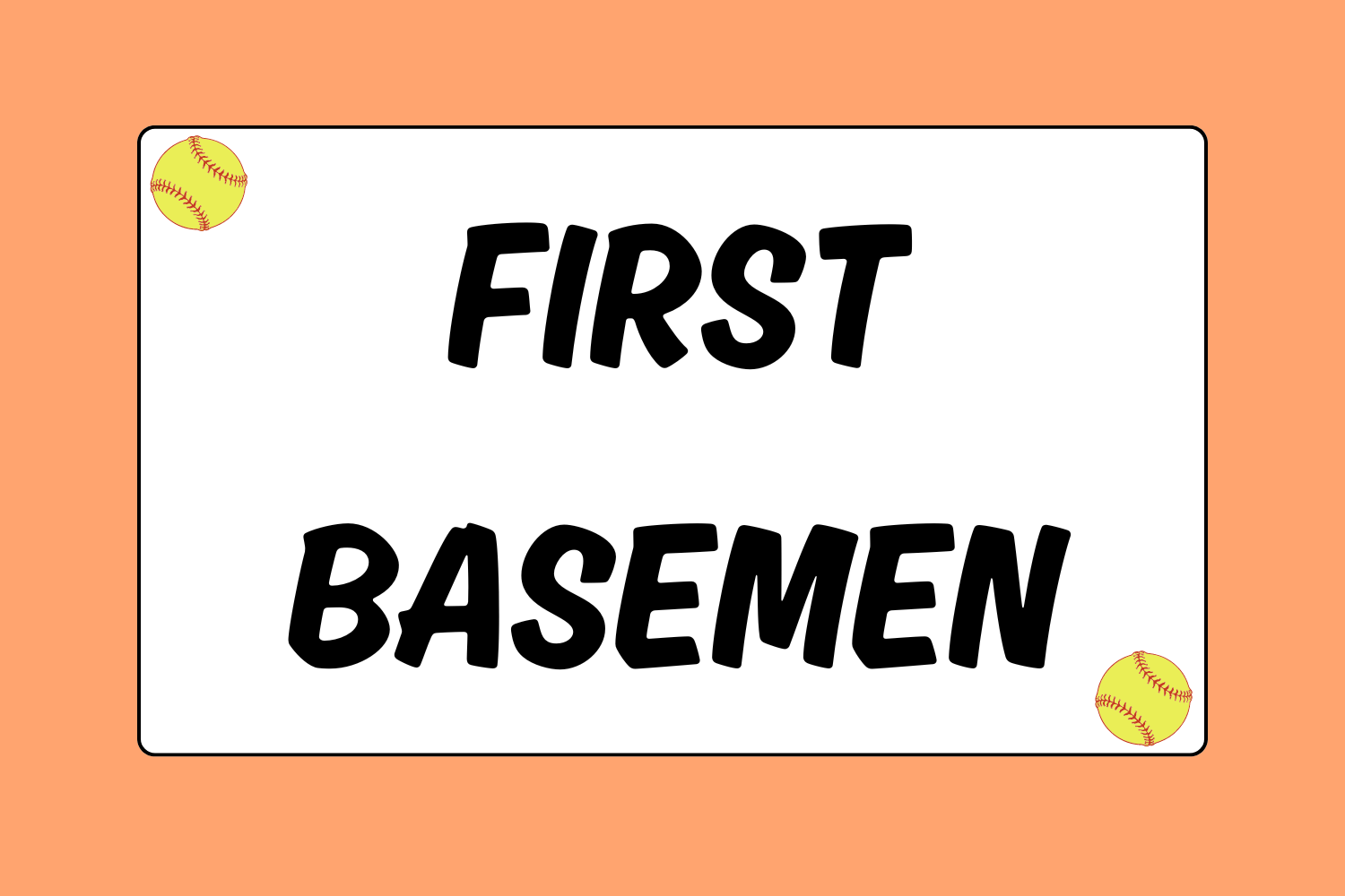 Defensive Tips For First Basemen In Softball