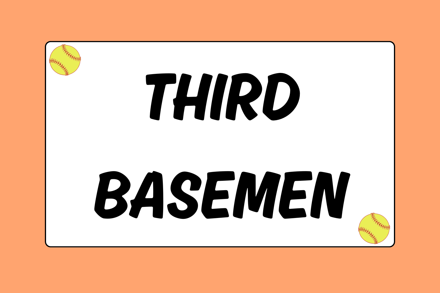 Defensive Tips For Third Basemen In Softball