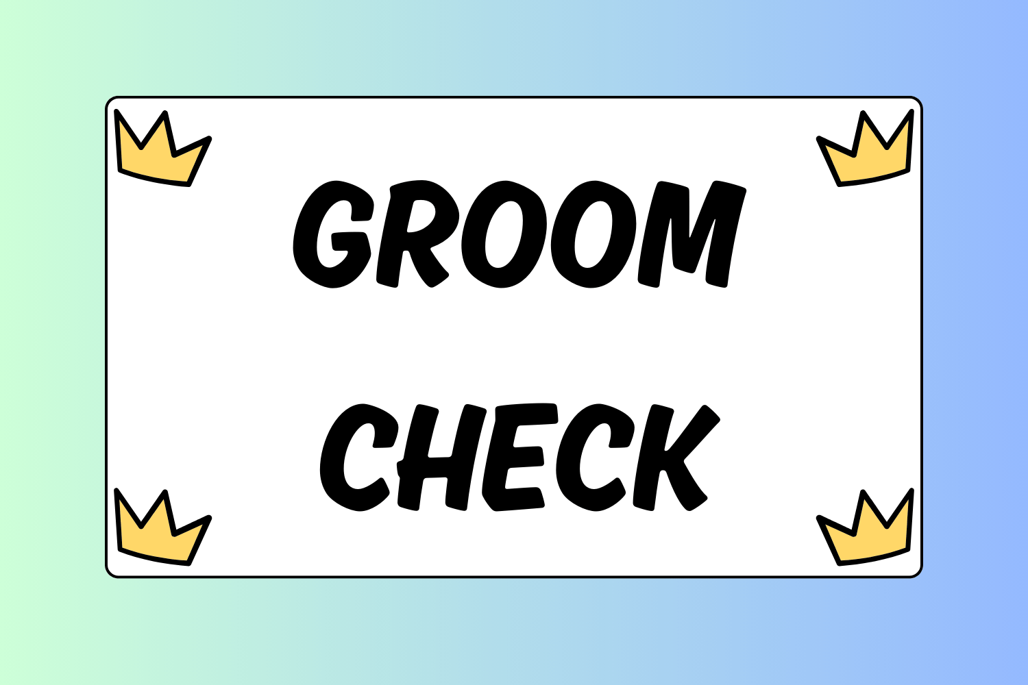 Groom Check Procedure In Wrestling