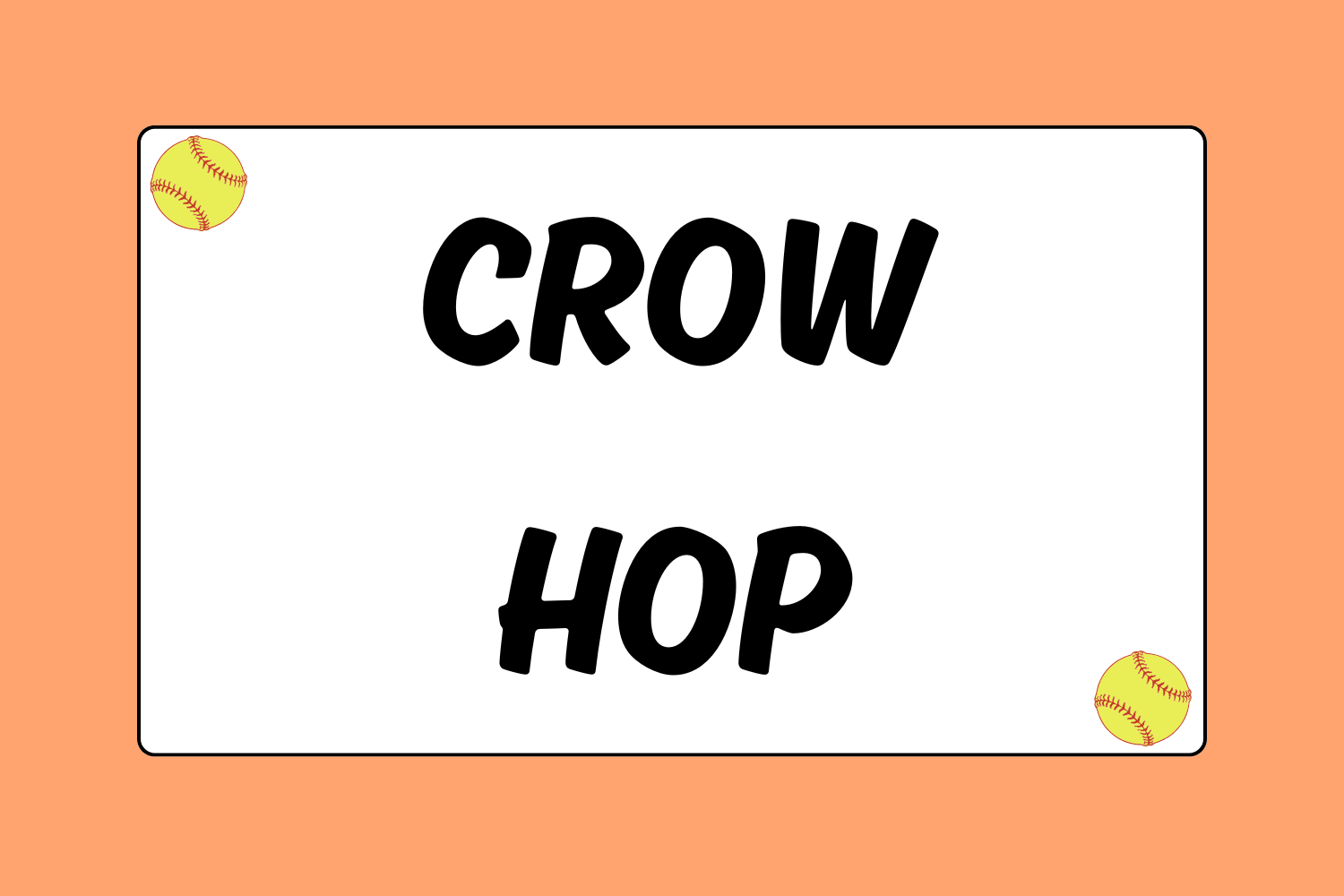 How To Crow Hop In The Outfield In Softball