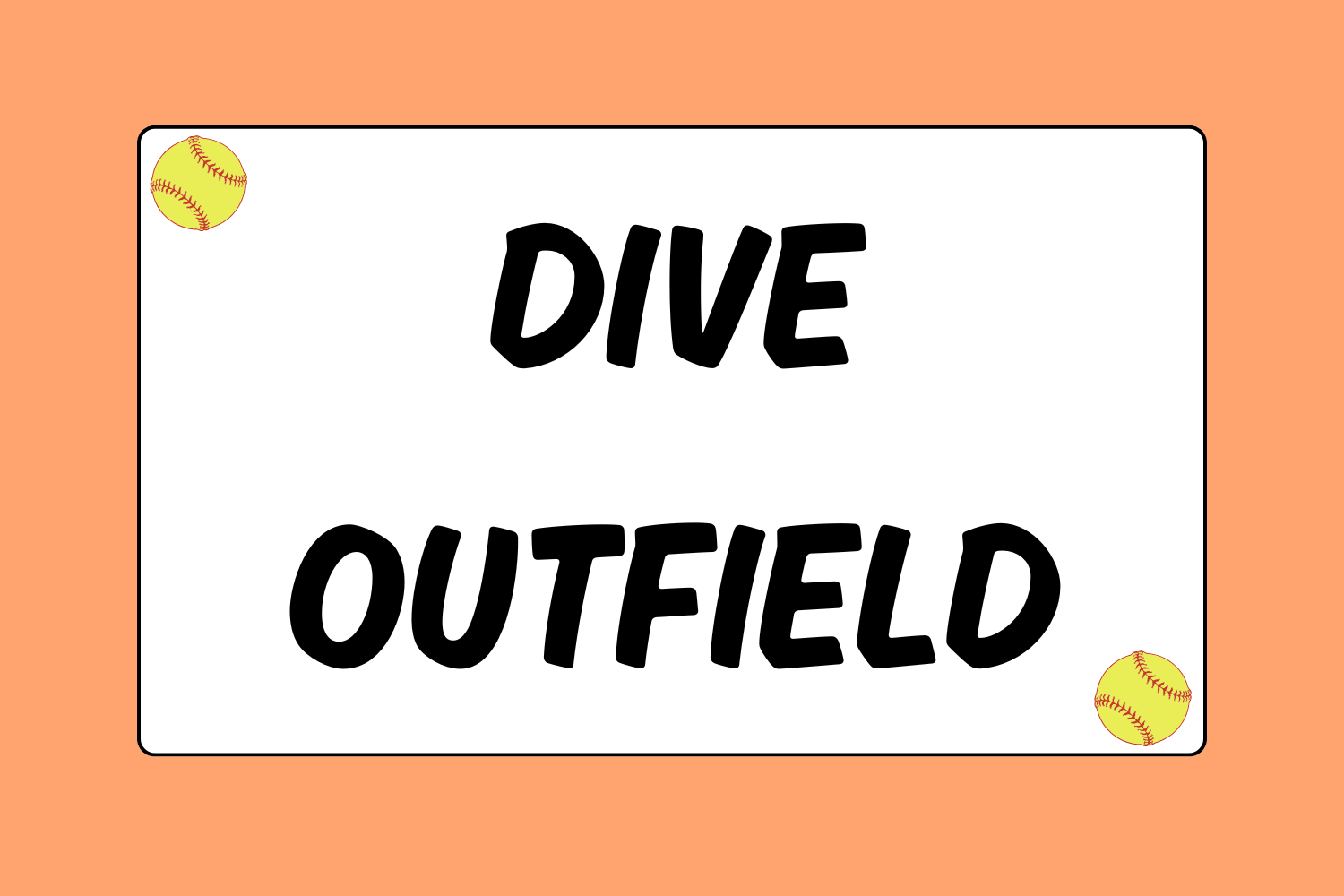 How To Dive For A Ball In The Outfield In Softball