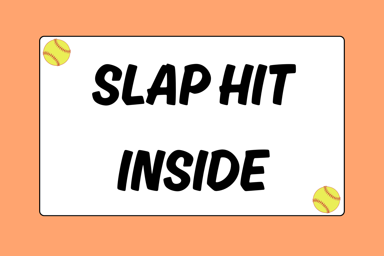How To Slap Hit An Inside Pitch