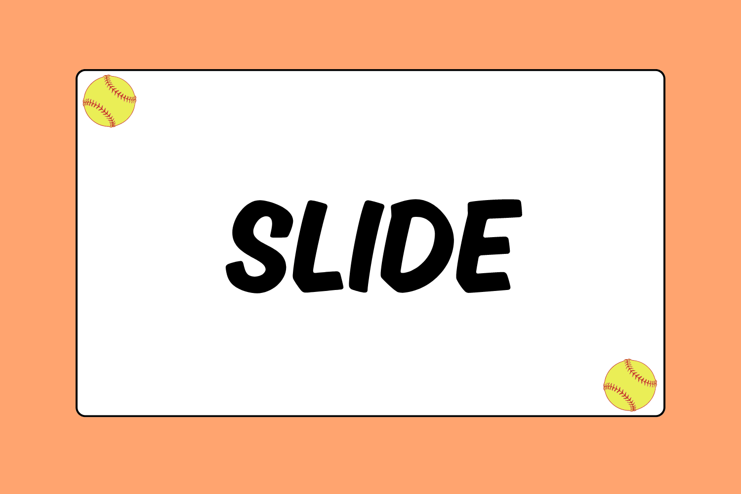 How To Slide In Softball