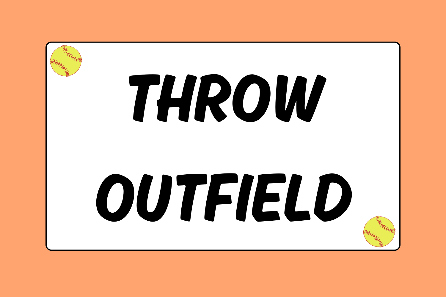 How To Throw From The Outfield In Softball
