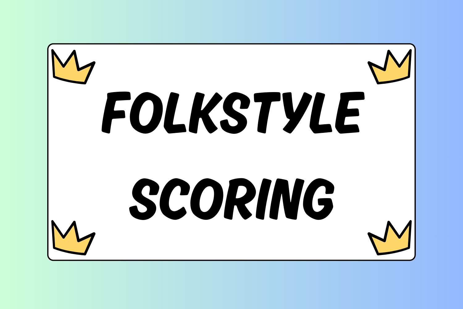 How To Work A Scoring Table In Folkstyle Wrestling