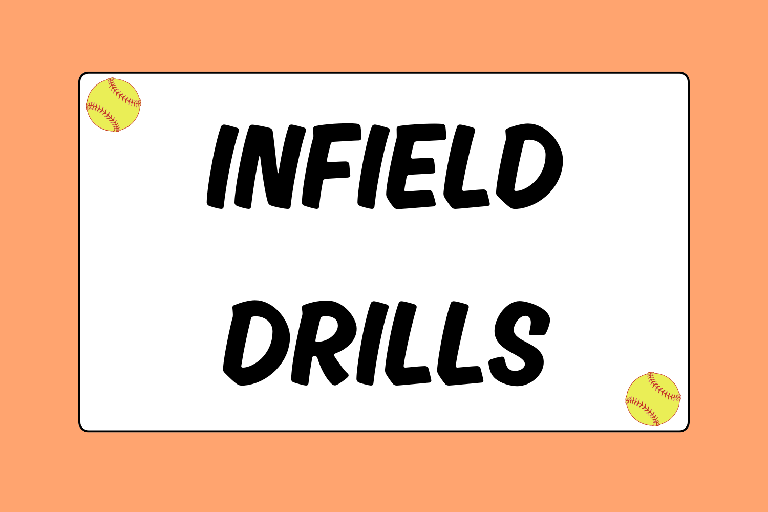 Softball Drills For The Infield